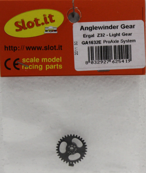 SIGA1832E Slot.it 32 Tooth Anglewinder 3/32 Pro Gear 1:32 Slot Car Part ...