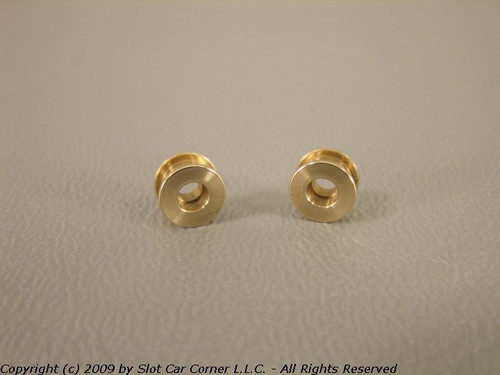 CP-01010 Slot Car Corner Bronze Racing Bushings for 3/32" (2 Pieces) 1: ...