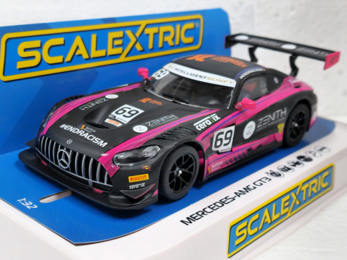 C4242 Scalextric Mercedes AMG GT3 British GT 2020, #69 1:32 Slot Car ...