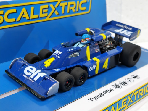 C4328 Scalextric Tyrrell P34 1976 Spanish GP, #4 1:32 Slot Car - Great Traditions