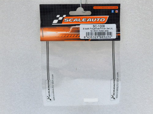 SC-1008 Scaleauto Nylon Pinions 8-Tooth 2mm Shaft (4 Pieces) 1:32 Slot ...