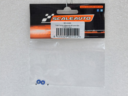 SC-1124 Scaleauto Axle Stoppers Blue Lightened for 3/32" Axle 1:32 Slot ...