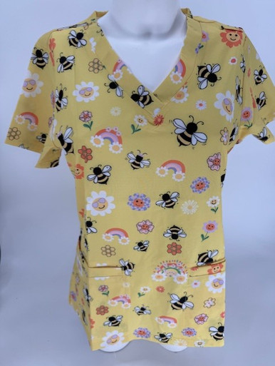 Buzzing About Scrub Top
