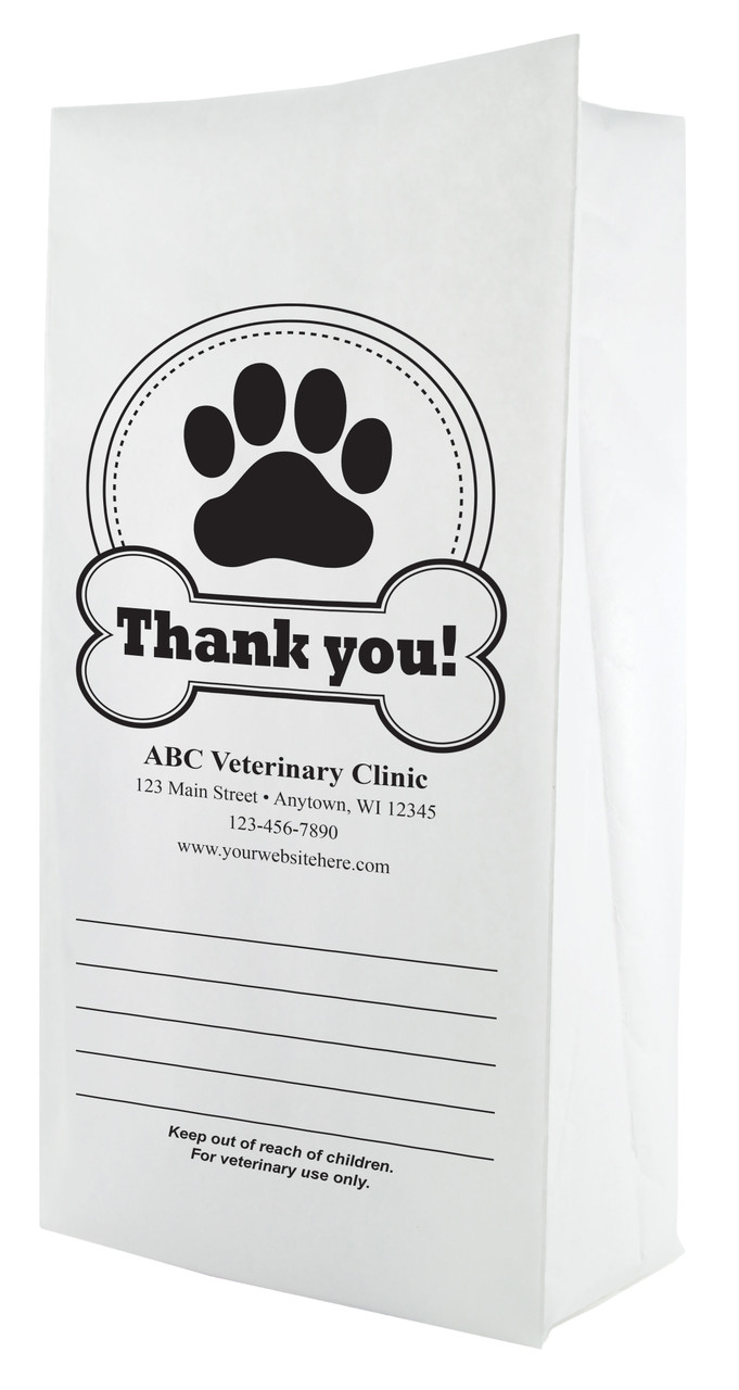 PFL52- Personalized Flat Bottom Paper Bag (Multiple Imprint Colors ...
