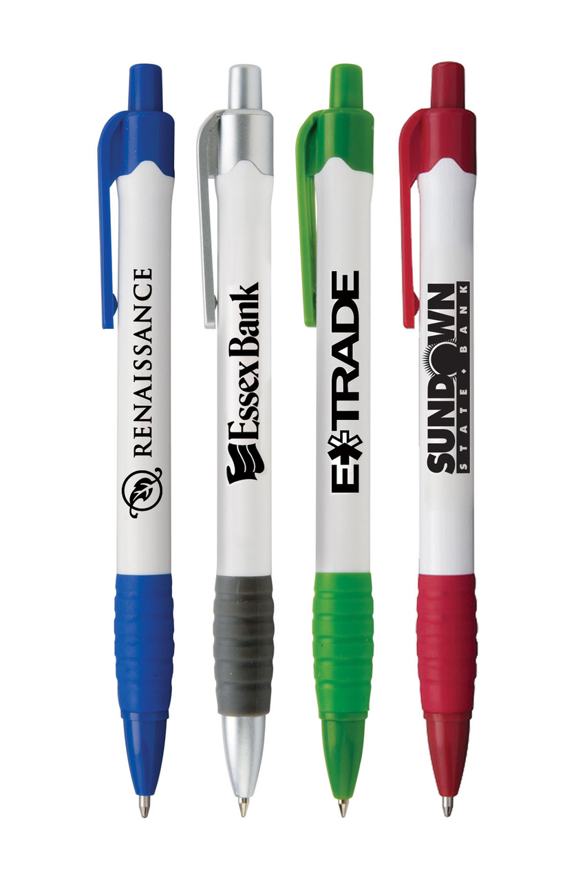PEN6-Palmiro Pen Personalized w/ Blue Ink - Imprint area: 2″ W x 1/2″ H ...