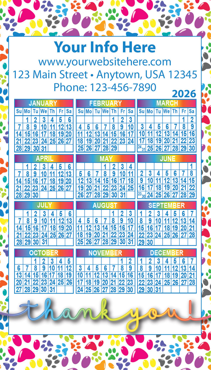 VMC MAG CAL14: Calendar 14 Magnet - Positive Impressions