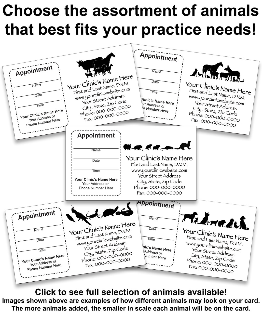 VBC SA121 - Sticker Appointment Card - Positive Impressions