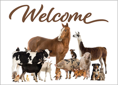 WELCOMEFARM1 - Welcome Card - Positive Impressions