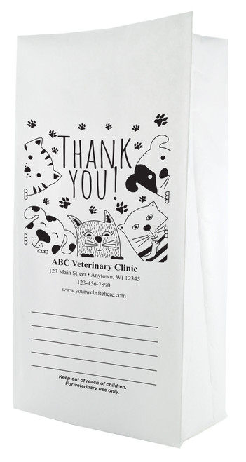 PFL55- Personalized Flat Bottom Paper Bag (Multiple Imprint Colors ...