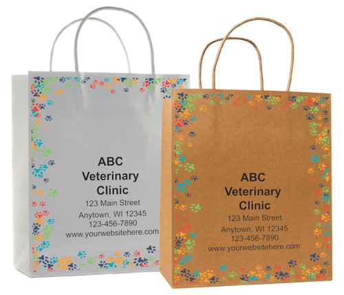 FCHSD37 - Personalized Handled Paper Bag (Multiple Imprint Colors ...
