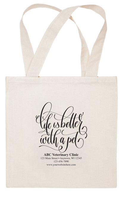 CTS53 - Personalized Fabric Tote Bag - 15"x 15" (Multiple Imprint ...