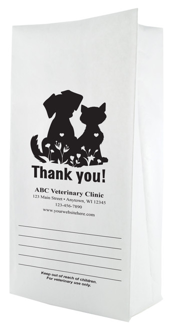 PFL59- Personalized Flat Bottom Paper Bag (Multiple Imprint Colors ...