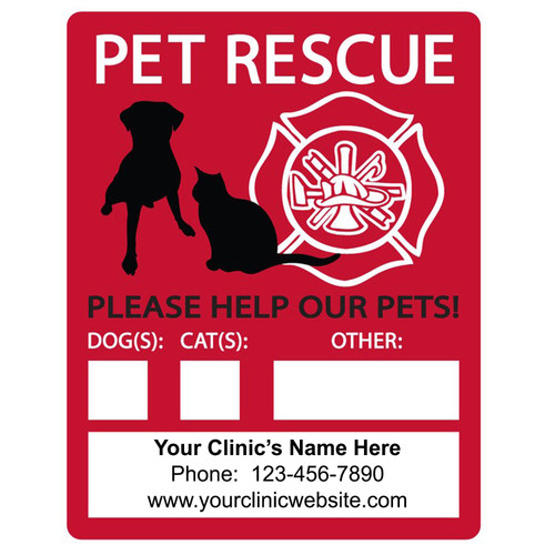 PRD1 Pet Rescue Decals (Multiple Imprint Colors Available) - Positive ...