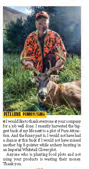 PETE LONG - PENNSYLVANIA - Whitetail Institute