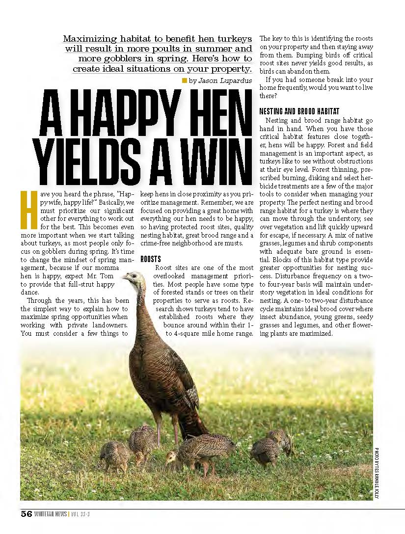 A HAPPY HEN YIELDS A WIN - Whitetail Institute
