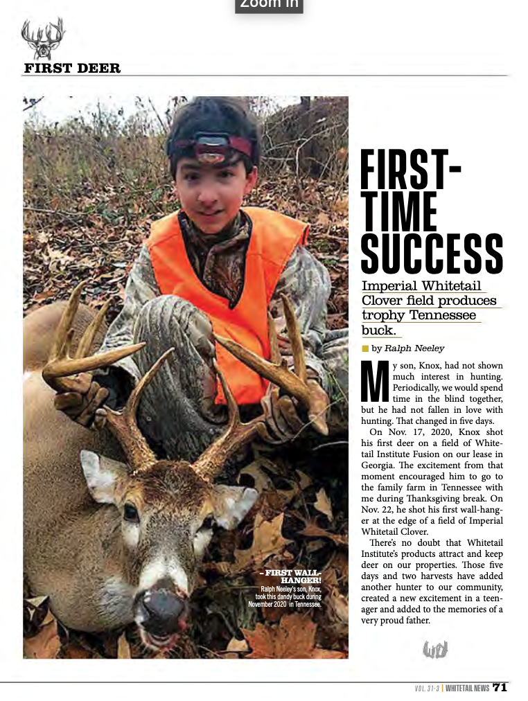 Ralph Neeley - Tennessee - Whitetail Institute