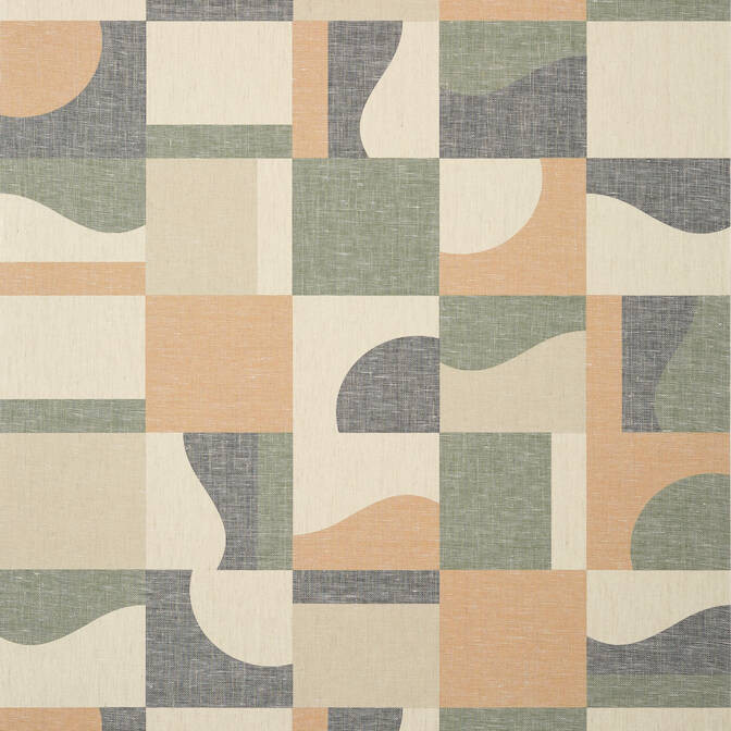 Colored Blocks Green T12860 by Thibaut Wallpaper - Fabric Carolina
