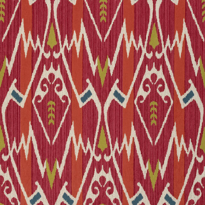 Nomad Red W73369 by Thibaut Fabric - Fabric Carolina