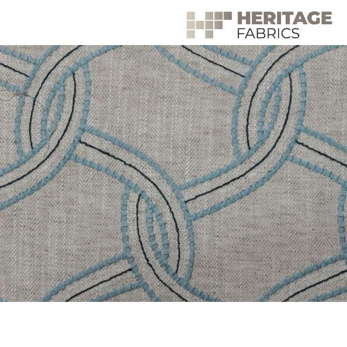 Lucerne Cornflower by Heritage Fabric - Fabric Carolina