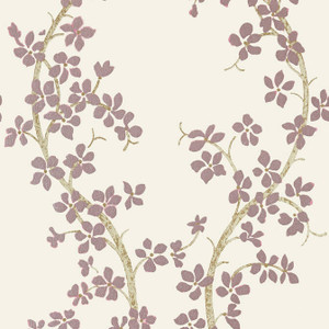 St. Albans Grove Pink on Ivory AT6155 by Anna French Wallpaper - Fabric ...