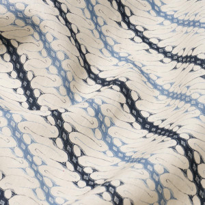 Ronnie Blue 182051 by Schumacher Fabric - Fabric Carolina
