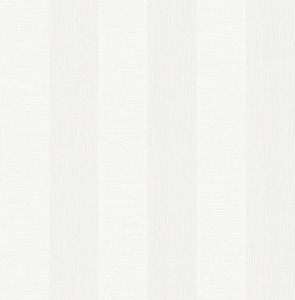 Intrepid White Textured Stripe Wallpaper by Decorline - Fabric Carolina