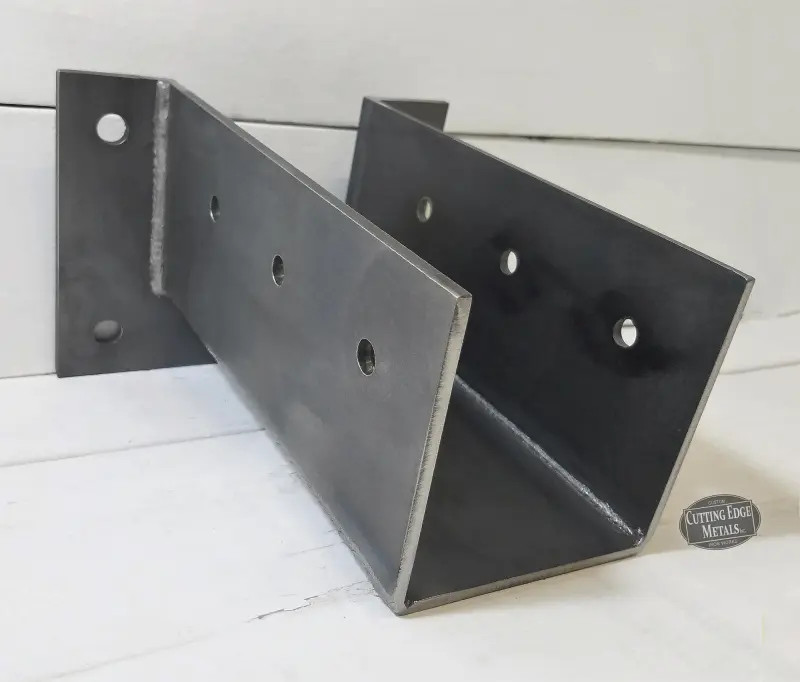 PB3S 3-Sided Timber Post Base Bracket – Custom Heavy Duty 3 Sided Post ...