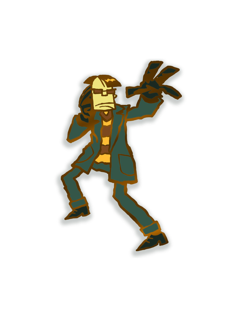 Psychonauts Sasha Enamel Pin - Scott C Shop