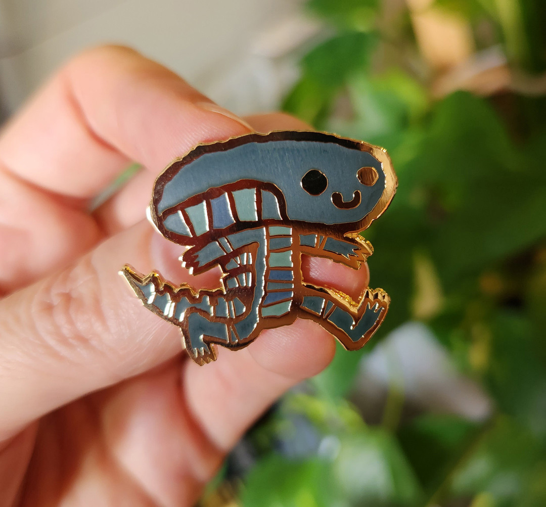 Limited Edition Color Variant Alien on the Move Enamel Pin - Scott C Shop