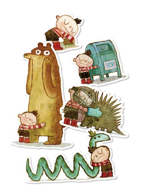 Hug Machine Sticker Sheet - Scott C Shop