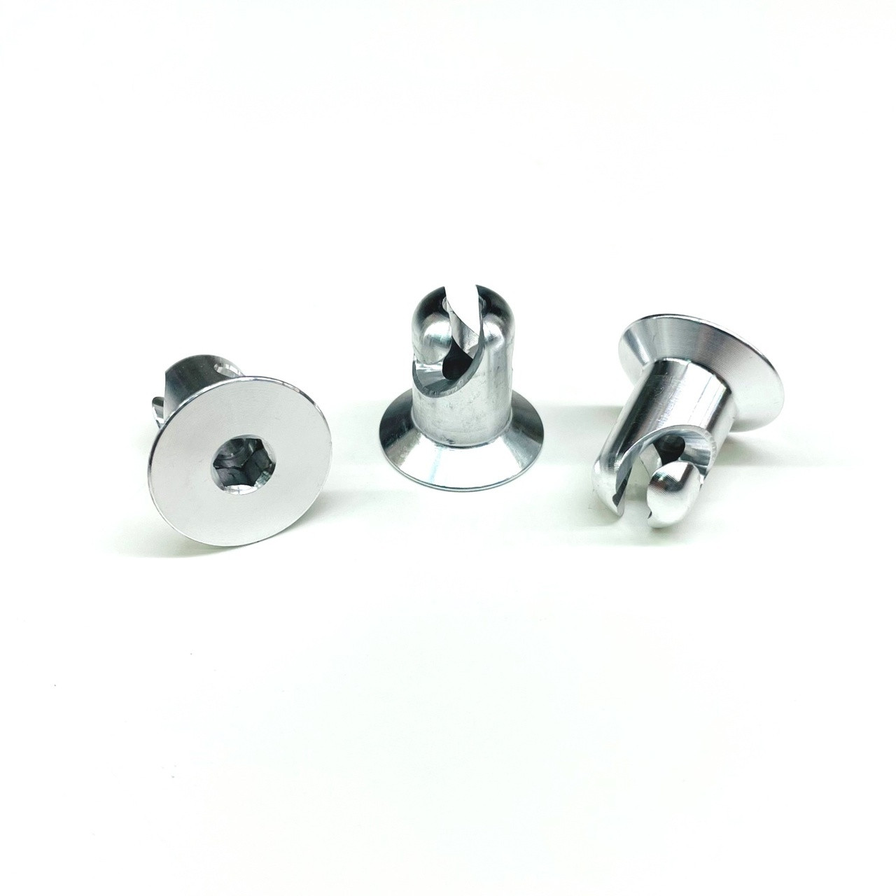 Quarter Turn Hex Head DZUS Button Fasteners - 500 Flat 10pk