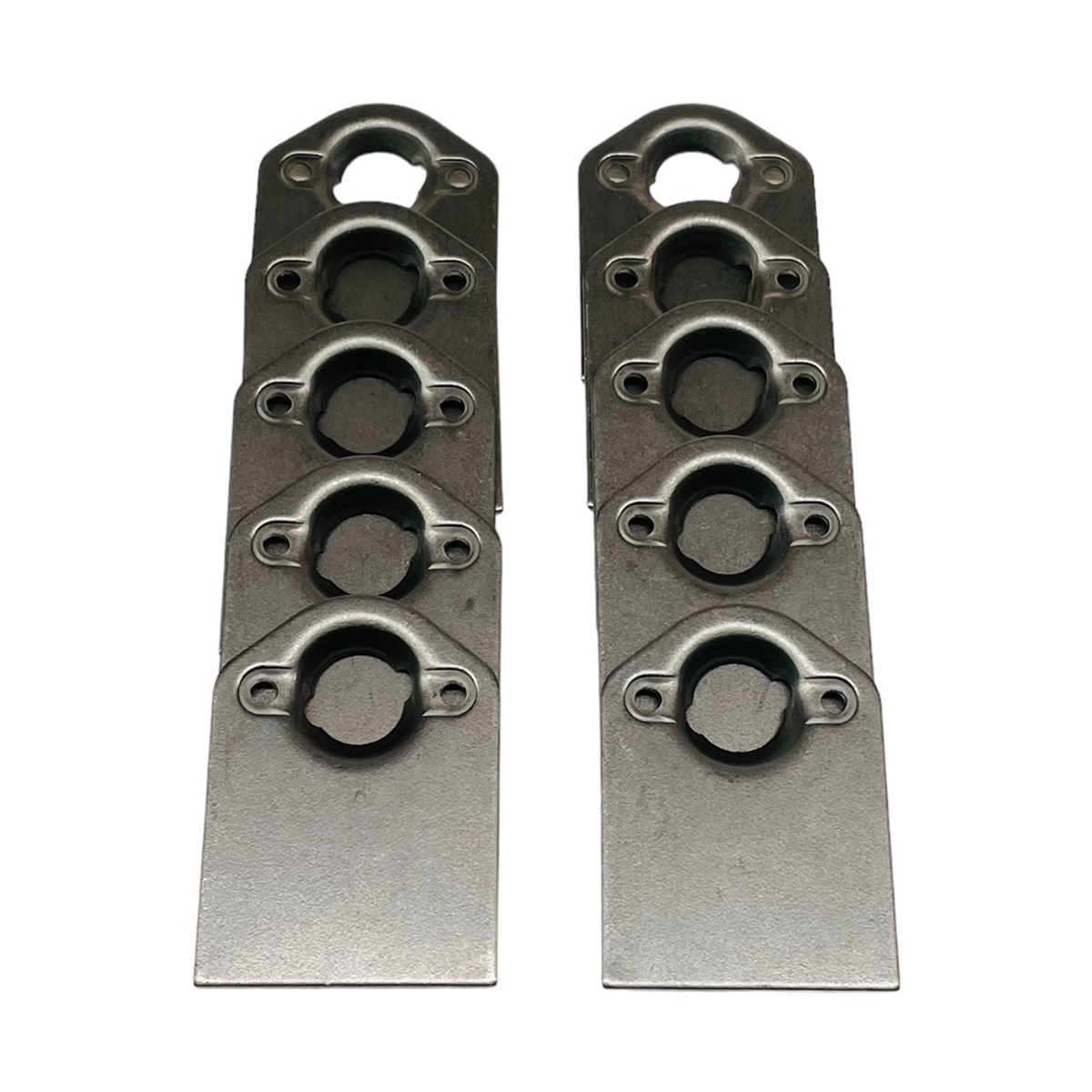 Qtr Turn DZUS Fastener Weld Plates - (1 inch - #5 - 10pk)
