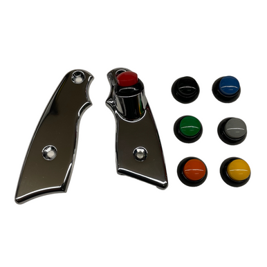 Titan Billet Shifter Lever Button Grips - Chrome