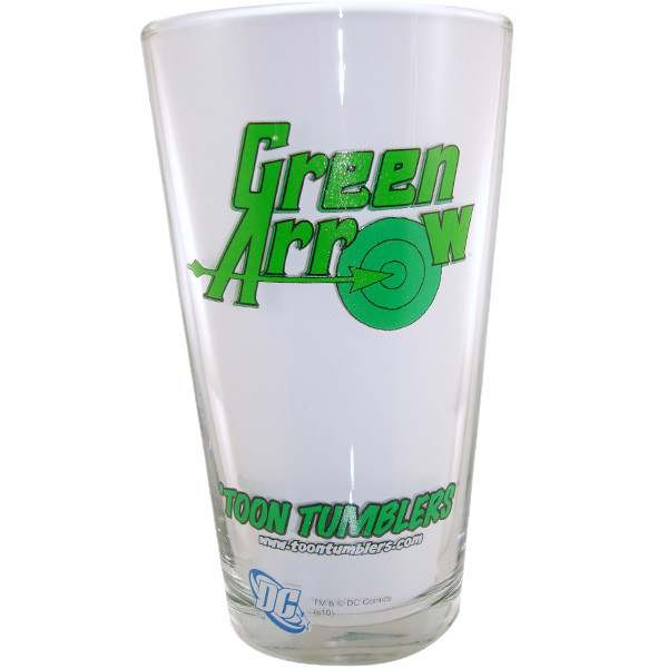 Green Arrow Target Glass, Toon Tumbler Green Arrow Glass at StylinOnline