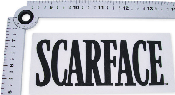 Scarface Name Black Decal