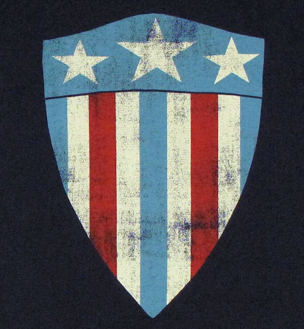 Captain America First Shield T Shirt Sheer