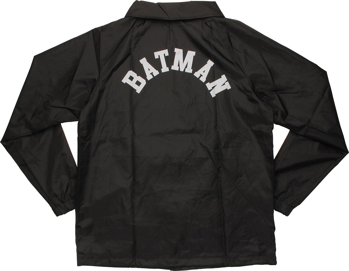 Batman Logo Coach Snap Jacket