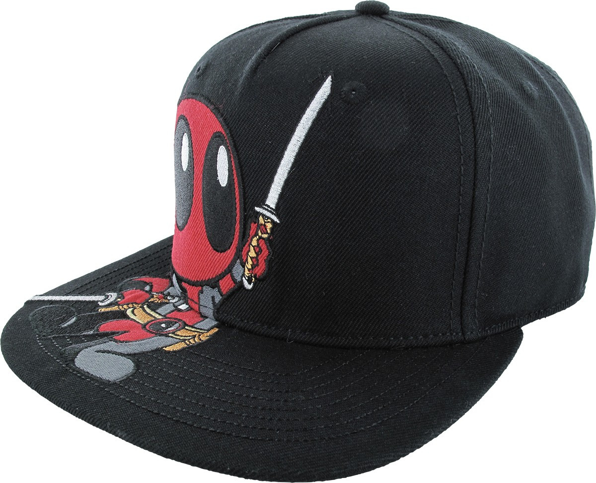 Deadpool Kawaii Embroidered Snapback Hat