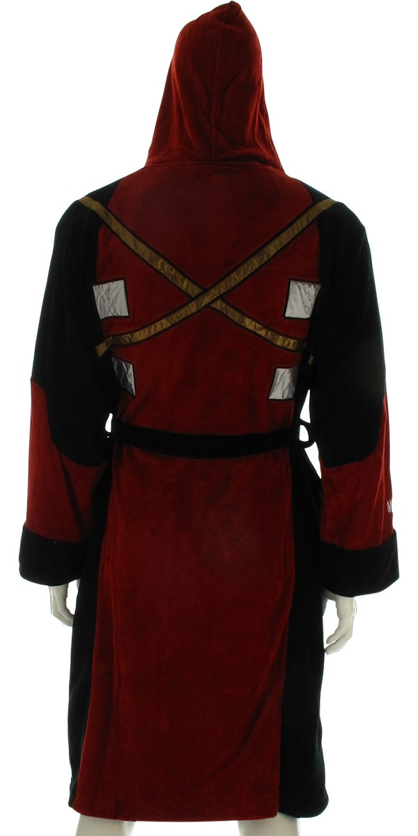 Deadpool Costume Hooded Fleece Robe