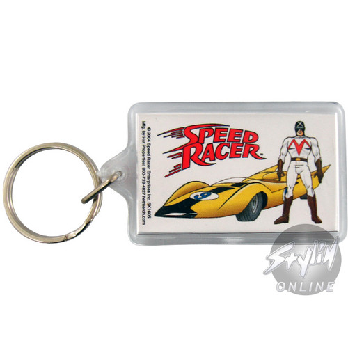 Speed Racer Stand Car Keychain