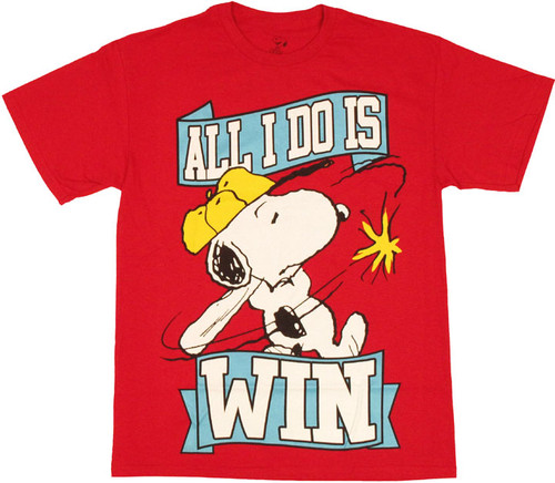 Peanuts Snoopy Win T Shirt