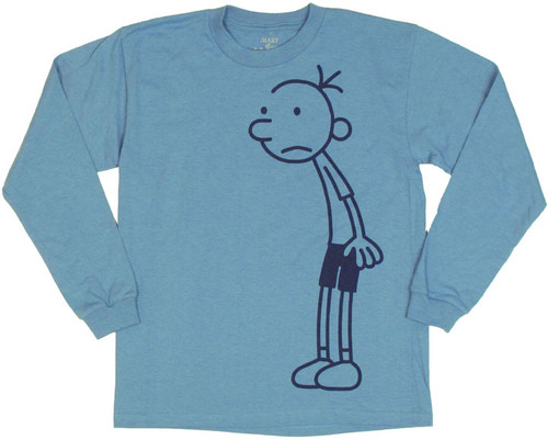 Diary of a Wimpy Kid Greg Full Blue Long Sleeve Youth T Shirt