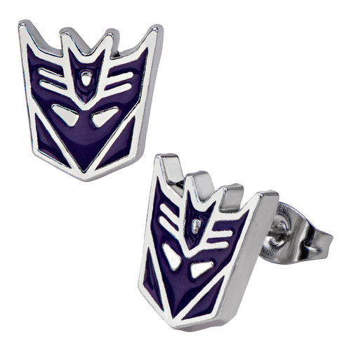 Transformers Decepticon Stud Earrings
