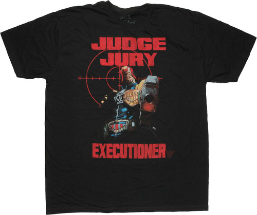 Judge Dredd Executioner T Shirt Sheer