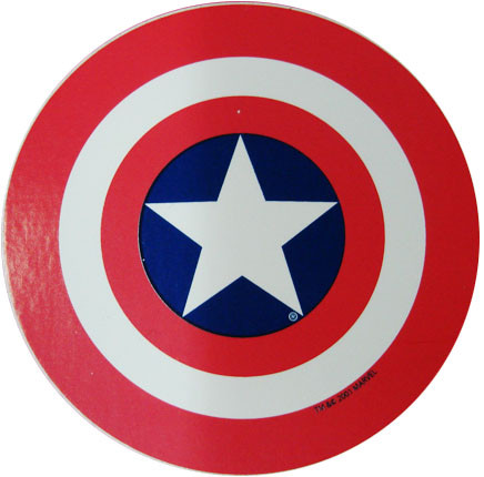 Captain America Shield Sticker