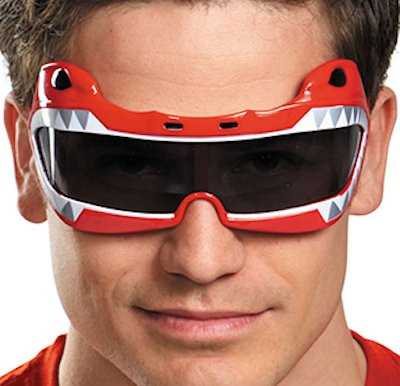 Power Rangers Red Ranger Costume Glasses