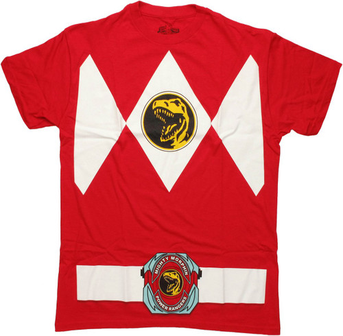 Power Rangers Red Uniform T Shirt