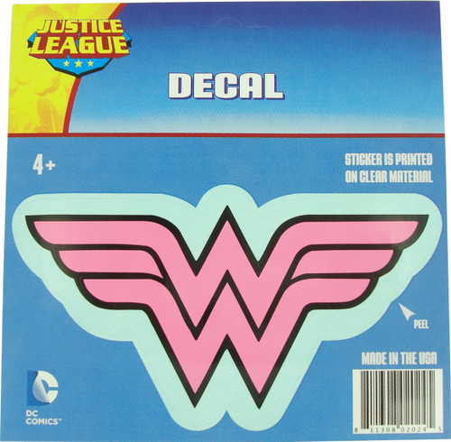 Wonder Woman Pink Logo Vinyl Decal Sticker
