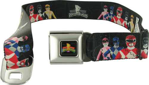 Power Rangers Team Photo Seatbelt Mesh Belt