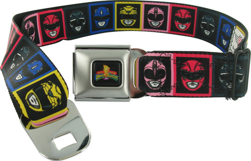 Power Rangers Boxed Helmet Wrap Seatbelt Mesh Belt